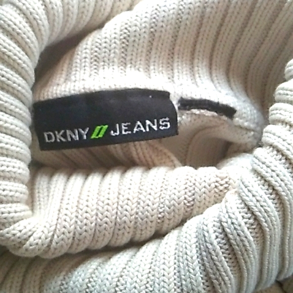 Dkny | Sweaters | Dkny 0 Cotton Cream Turtleneck Ribbed Vnuc | Poshmark